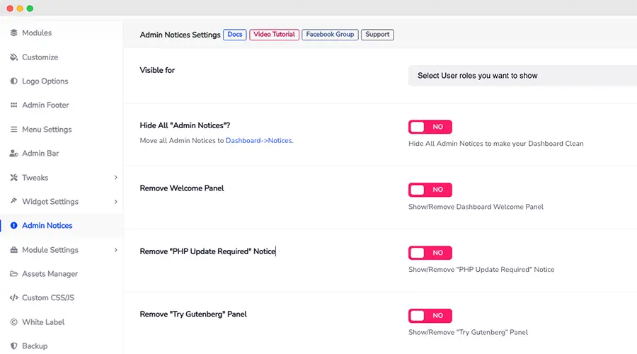 #1 WordPress Custom Dashboard Plugin - WP Adminify